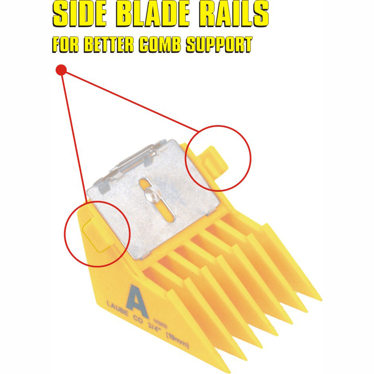 Laube BIg K Yellow Blade Combs (set of 14) with a case – SD Pro Shop